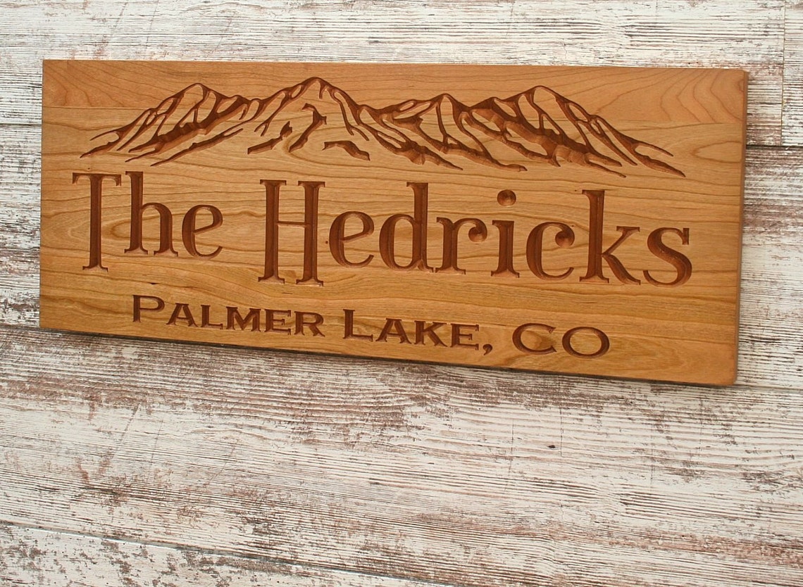 Custom Cabin Sign Personalized Sign Cabin Decor Wooden | Etsy
