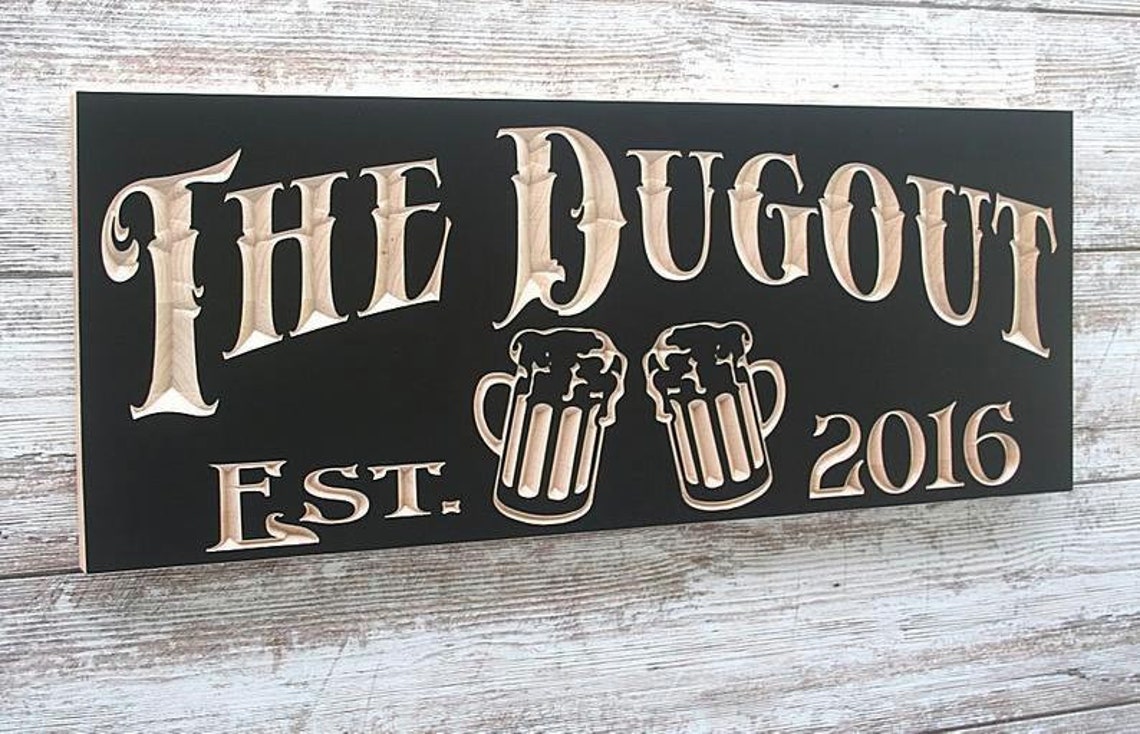 Beer Sign Custom Bar Signs Guy Gift Custom Pub Sign Pub | Etsy