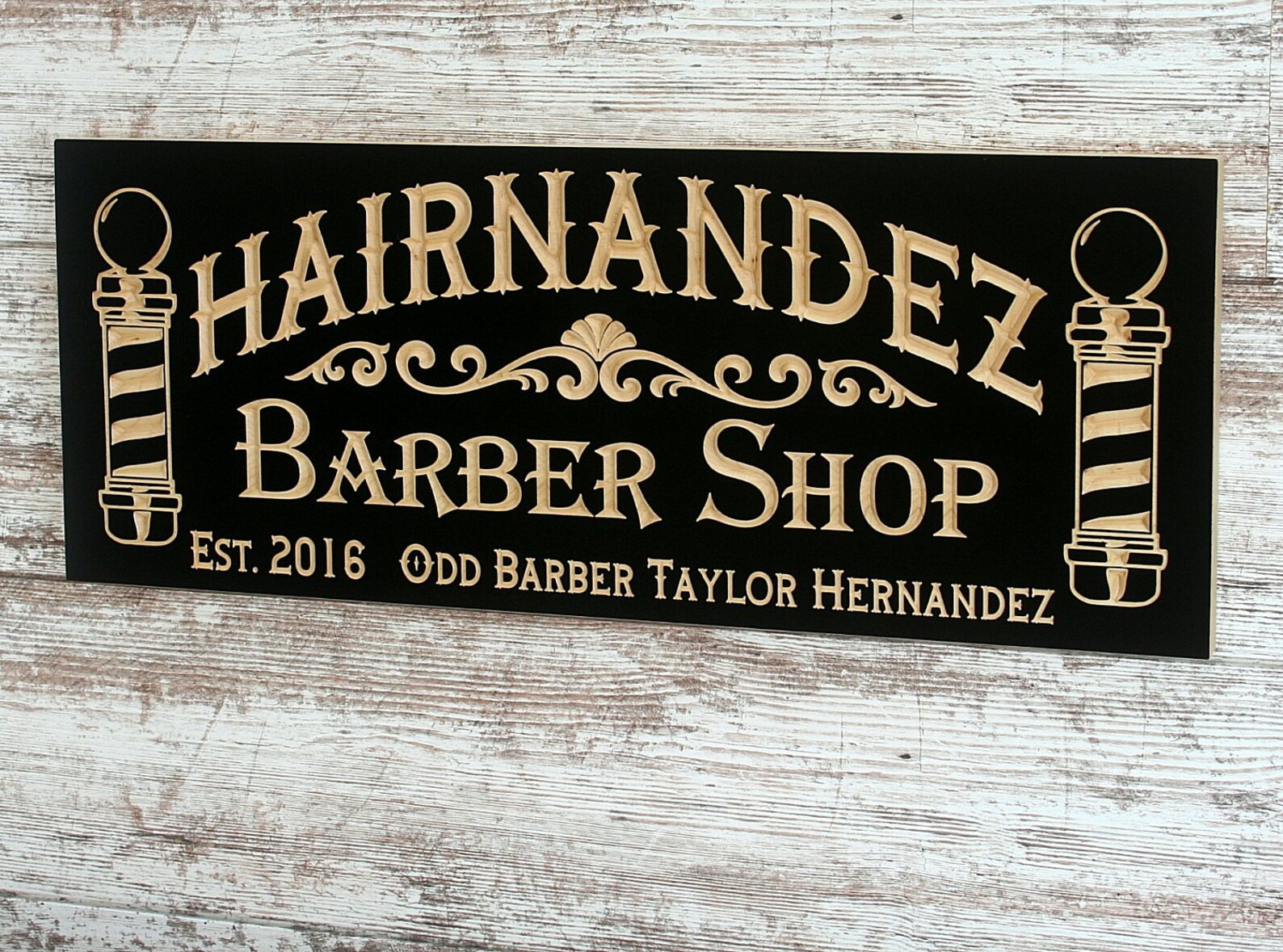 Barber Shop Sign Barber Gifts Custom Business Sign - Etsy