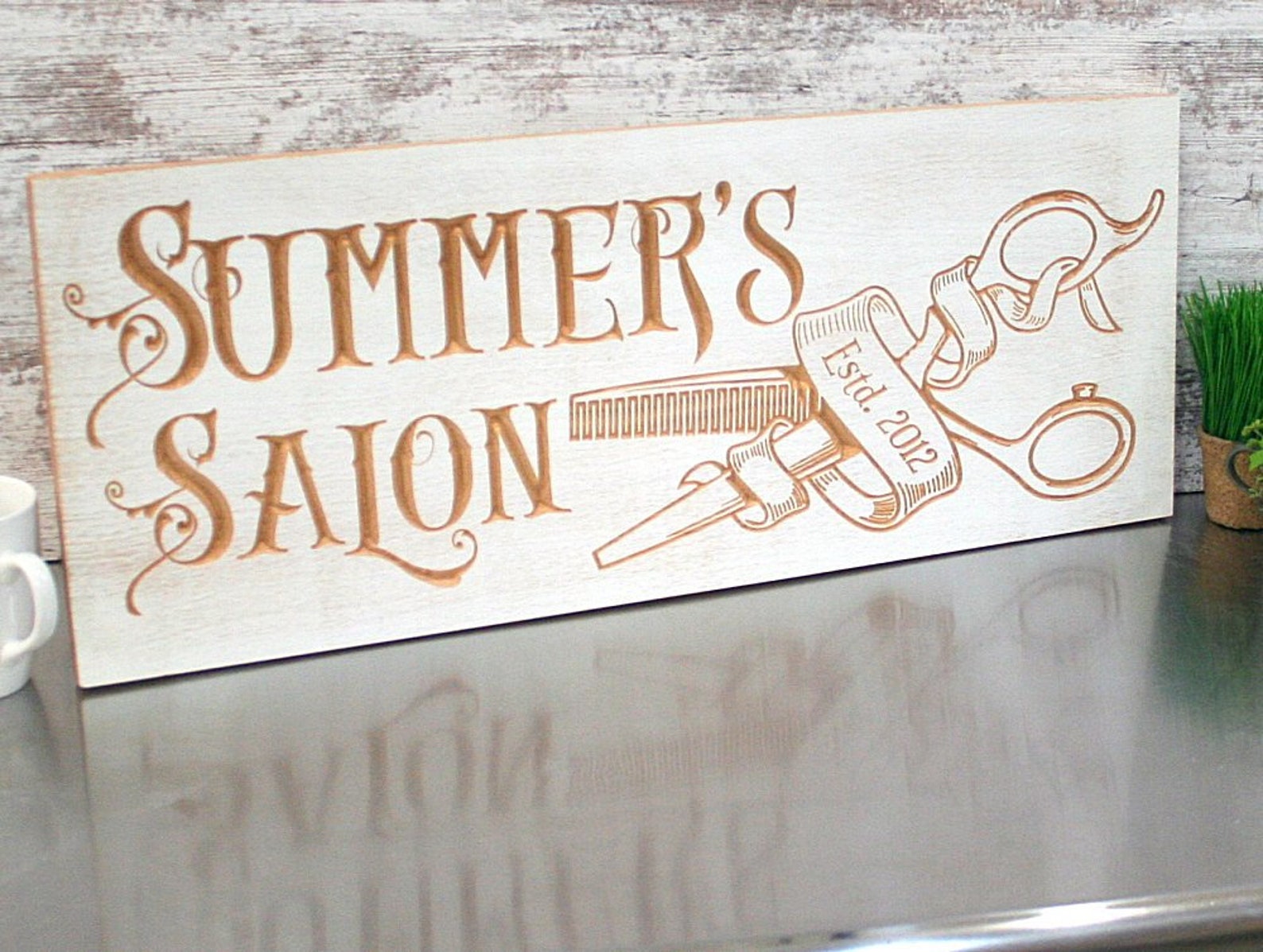 Hair Salon Sign Hair Stylist Sign Barber Shop Sign Custom - Etsy