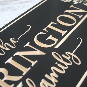 Personalized Family Name Sign, Beautifully Crafted for Newly ...