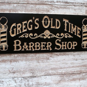 Barber Shop Sign Barber Gifts Custom Business Sign Personalized Man ...