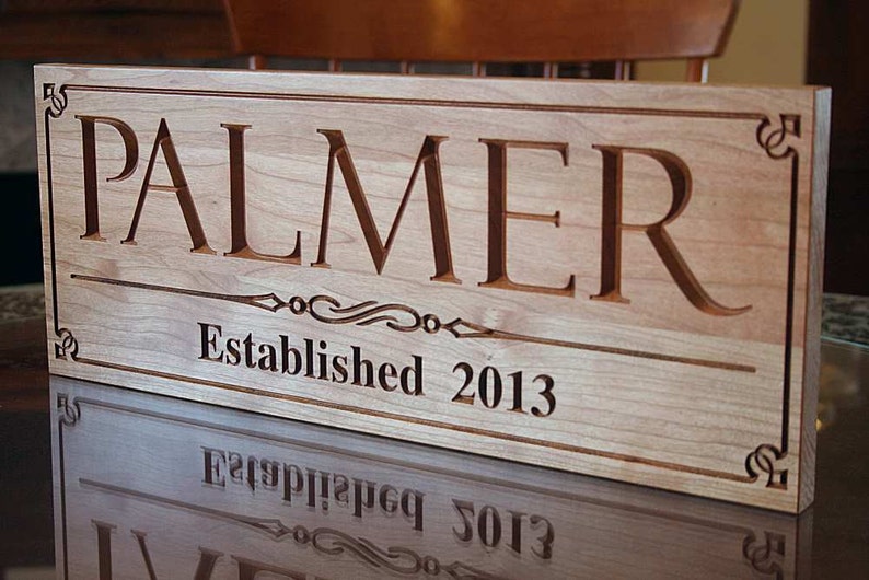 Family Established Sign Welcome Sign Custom Wedding Sign | Etsy