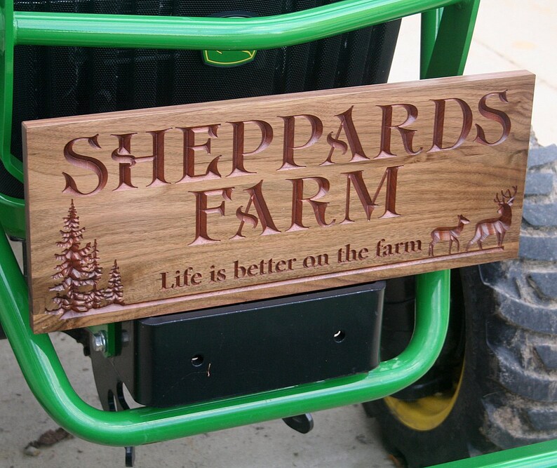 Personalized Farm House Sign Life is Better on the Farm Rustic | Etsy