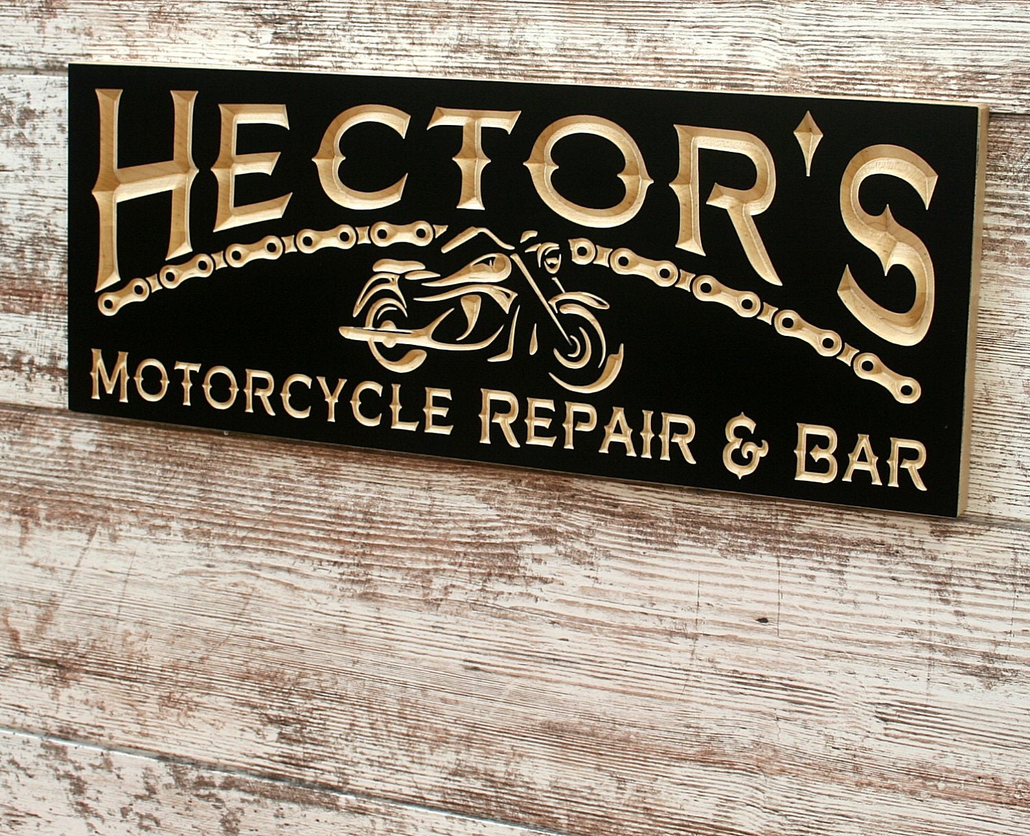 Biker Sign Home Pub Sign Groomsman Gift Motorcycle Garage | Etsy