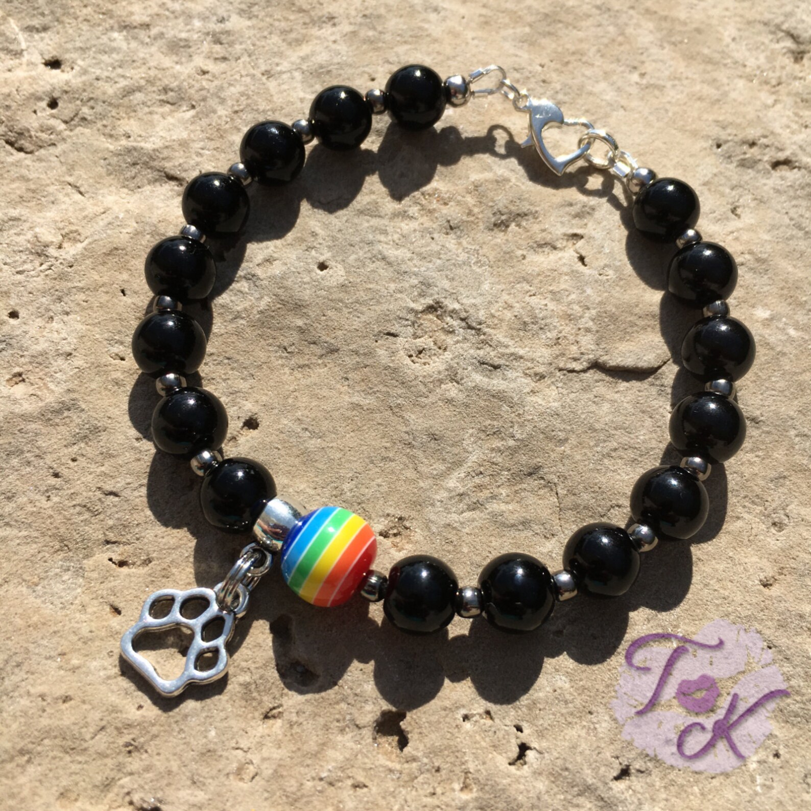 Pet Sympathy Gift, Rainbow Bridge Bracelet, Pet Loss Jewelry, Rainbow ...