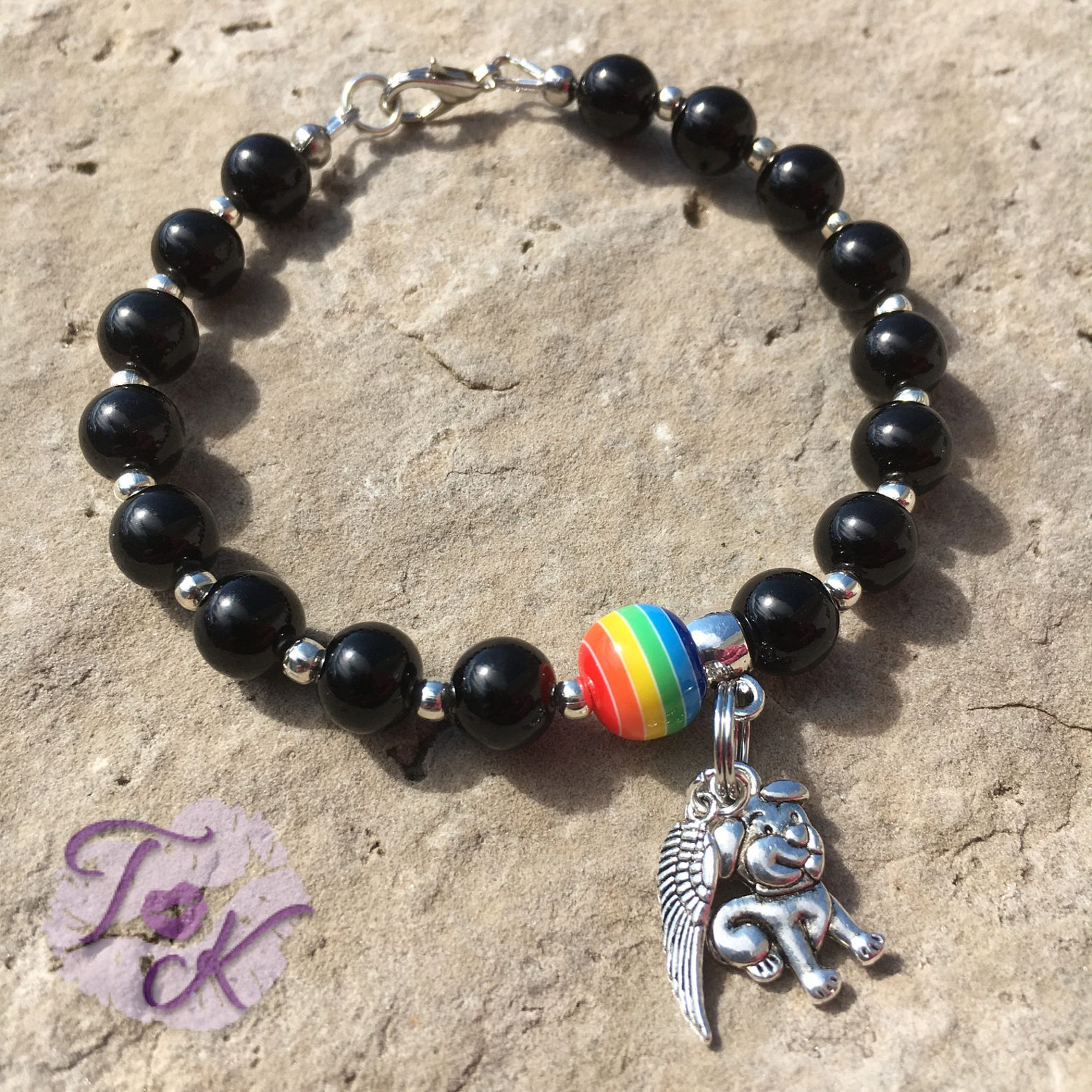 Rainbow Bridge Bracelet Pet Loss Jewelry Rainbow Bracelet - Etsy