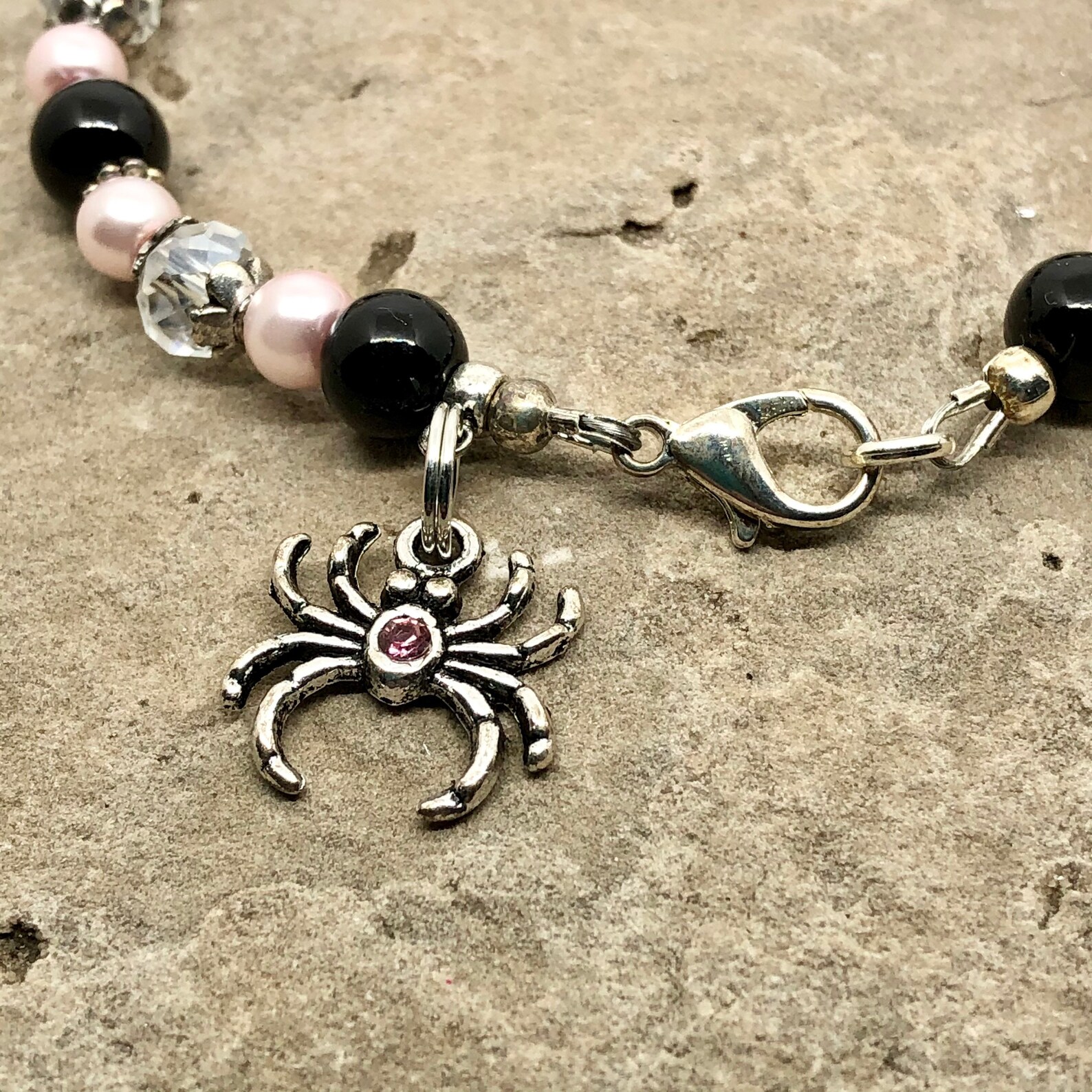 Spider Charm Bracelet Spider Gift Spider Lover Spider - Etsy