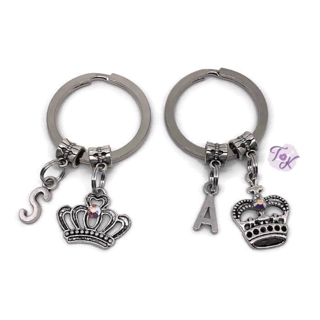 Coppie Portachiavi, Corona Portachiavi, King Key Chain, Queen Key Chain ...