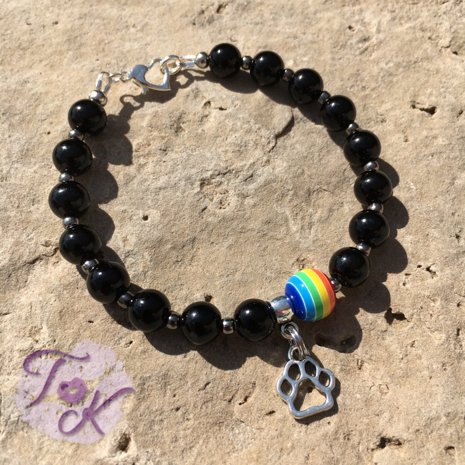 Pet Sympathy Gift, Rainbow Bridge Bracelet, Pet Loss Jewelry, Rainbow ...