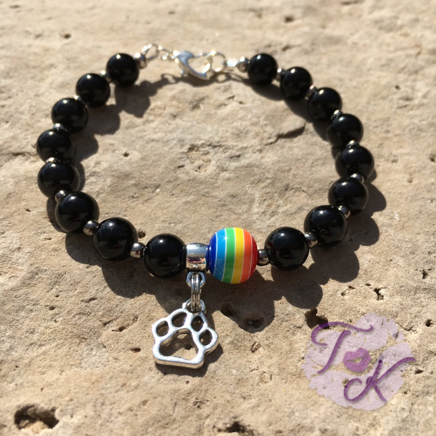 Pet Sympathy Gift, Rainbow Bridge Bracelet, Pet Loss Jewelry, Rainbow ...