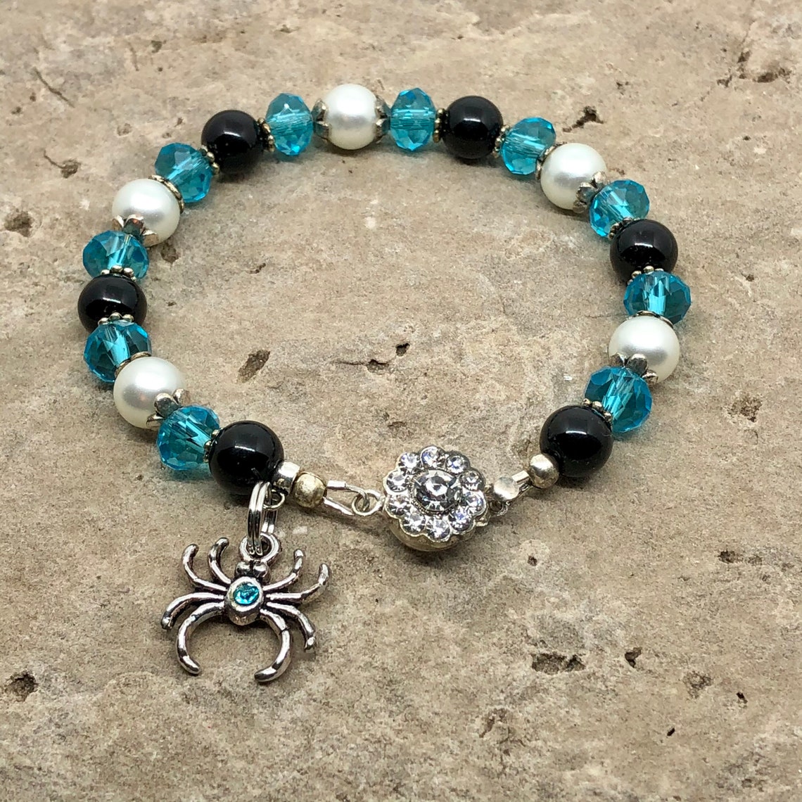 Spider Charm Bracelet Spider Gift Spider Lover Spider - Etsy