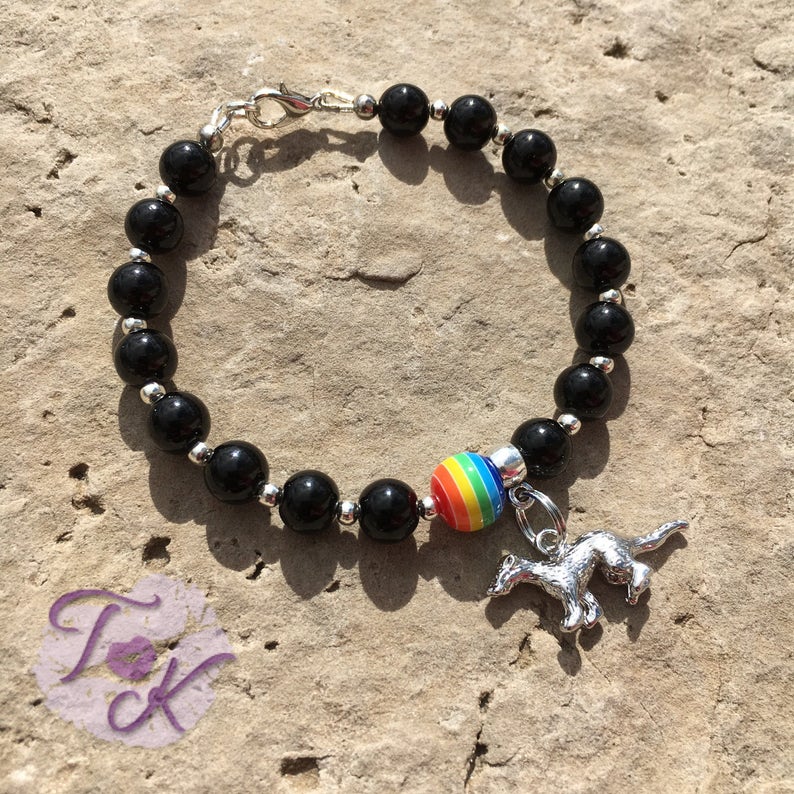 Ferret Rainbow Bridge Rainbow Bridge Bracelet in Loving - Etsy
