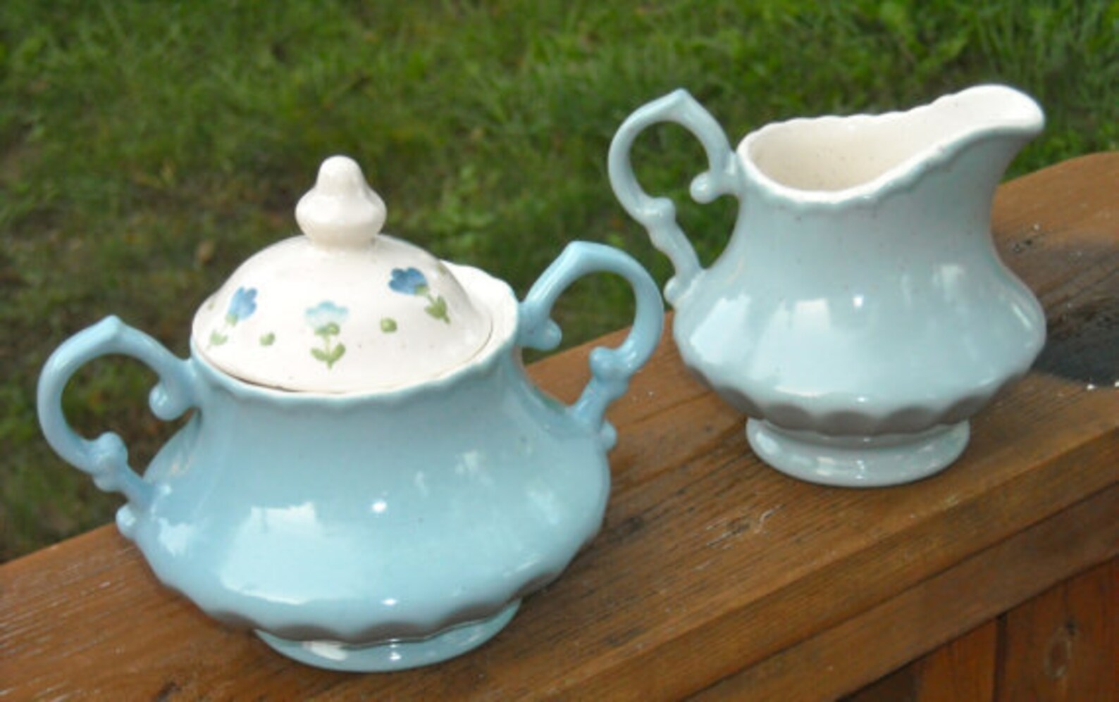 Metox Vernonware Cream and Sugar - Etsy