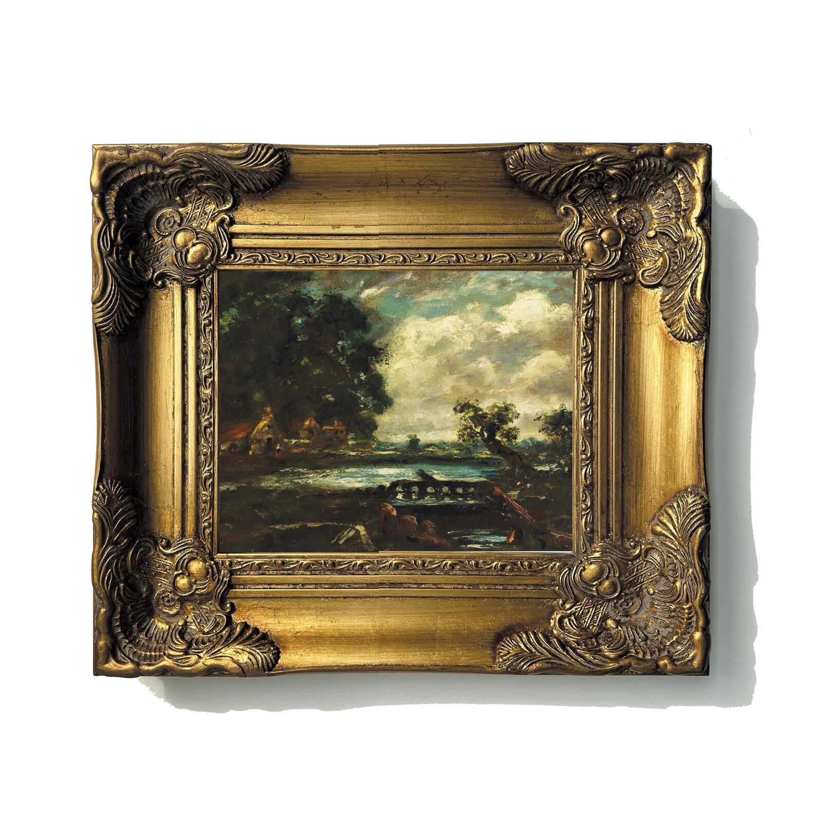 Gold Picture Frame English Landscape 8x10 Giclee on Canvas Art Print ...