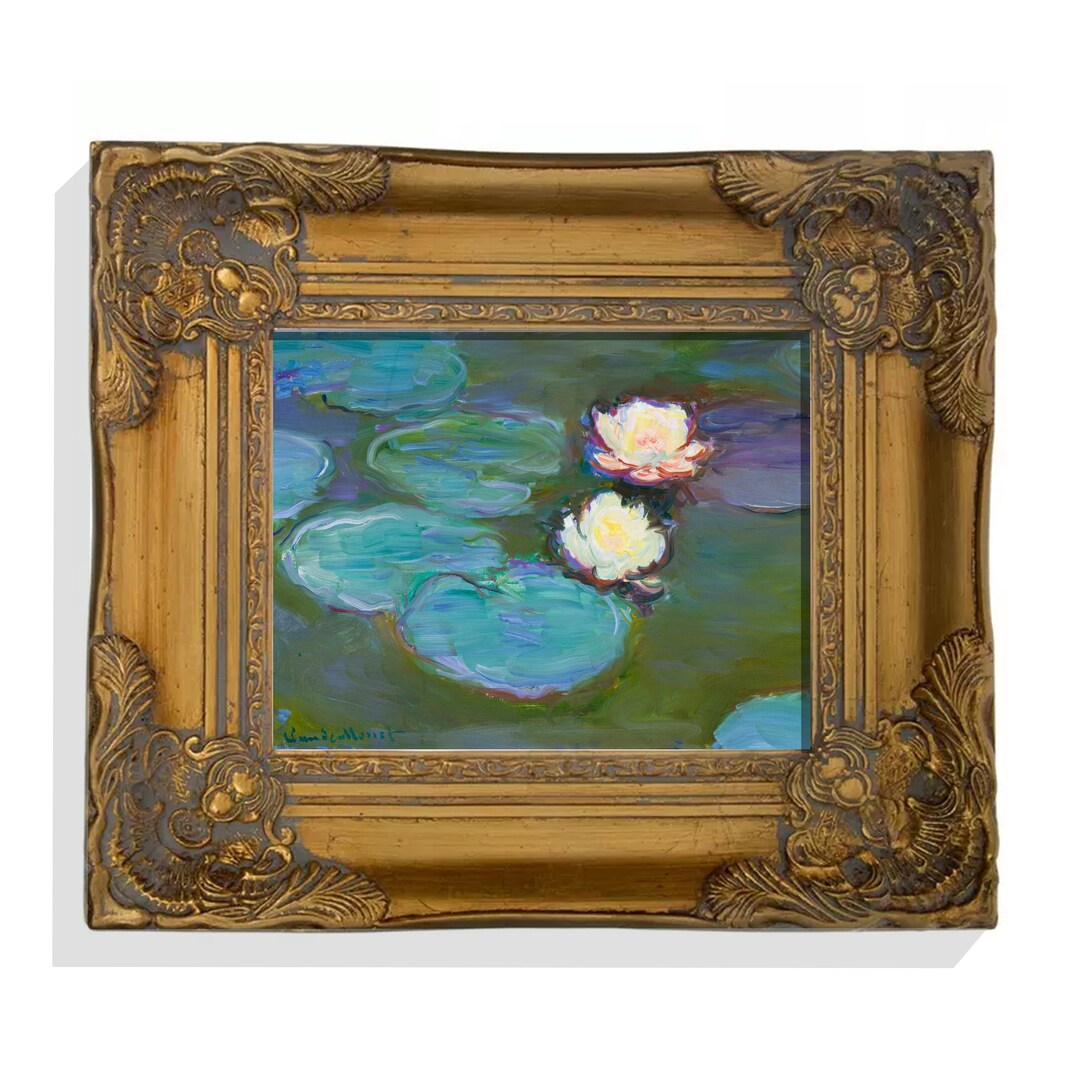 Ornate Gold Picture Frame Monet 8x10 Canvas Print of Claude Monet Oil ...
