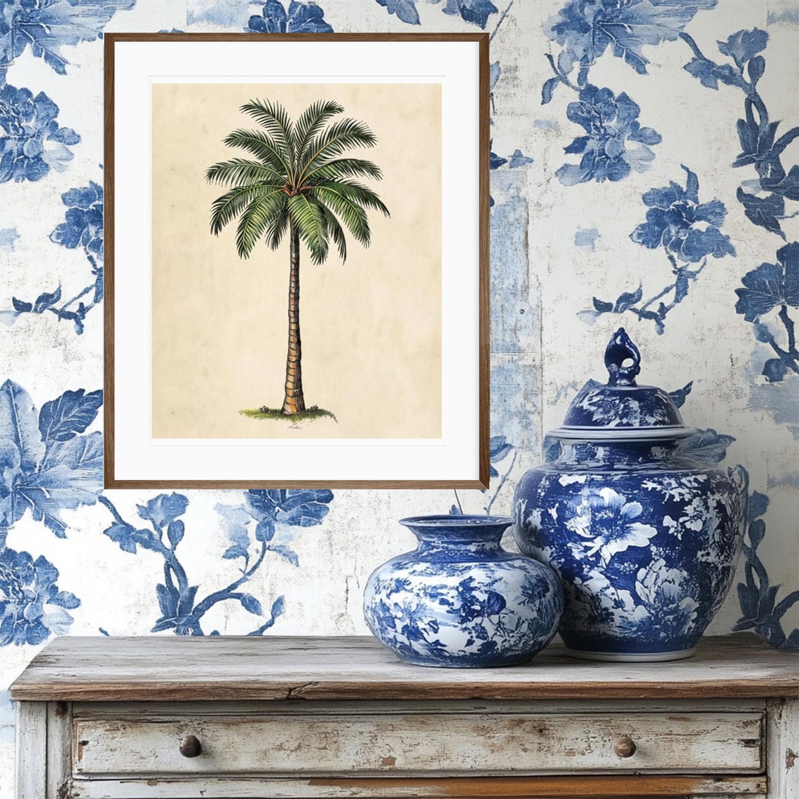 Palm Tree Wall Art Printable Bundle Palm Tree Prints Palm Tree Painting ...