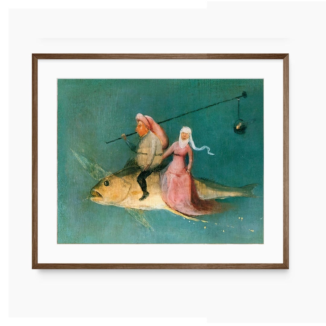 Weird Wall Art, Flying Fish Print, Printable Wall Art, Apartment Decor ...