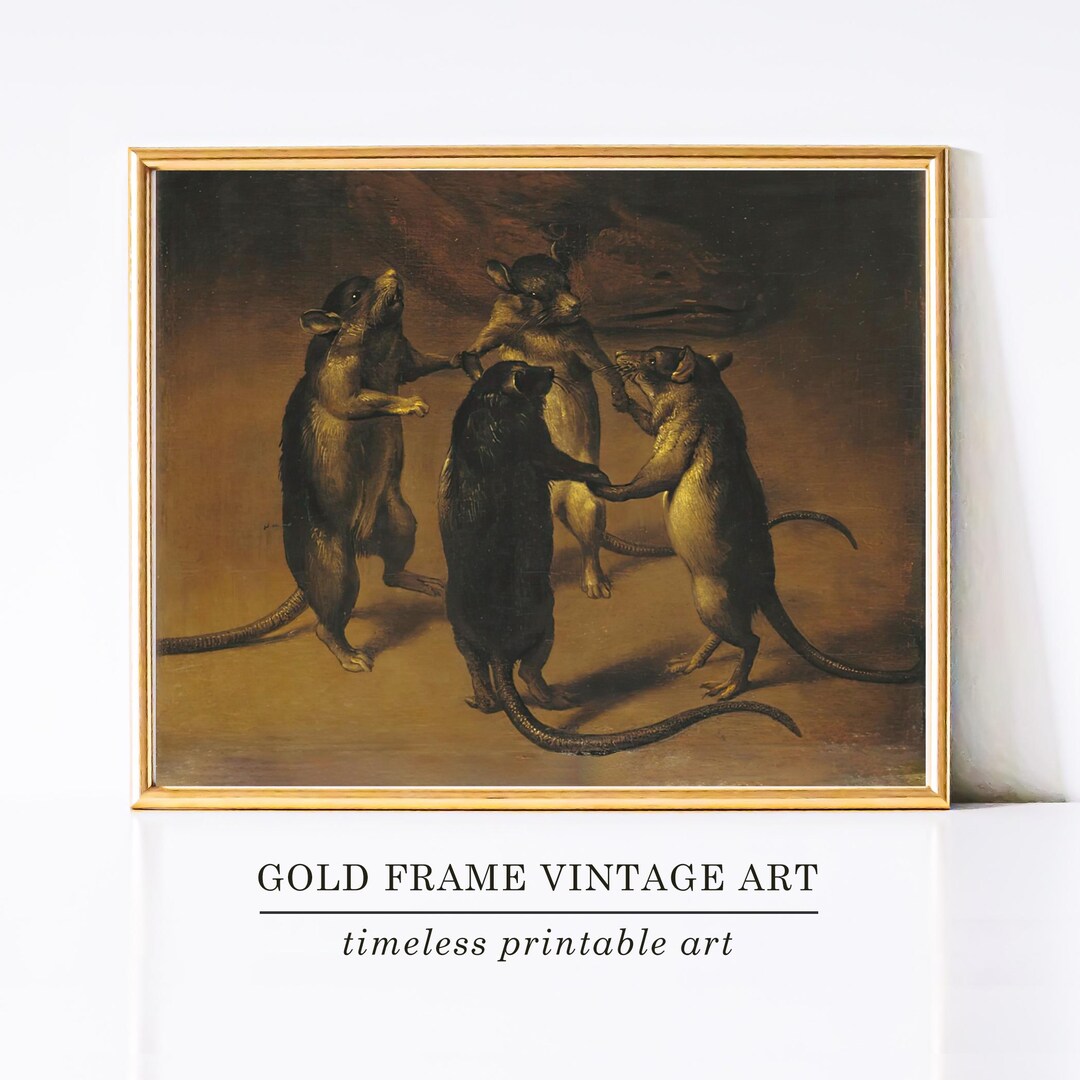 Weird Antique Art Medieval Art Weird Antique Rats Painting Renaissance ...