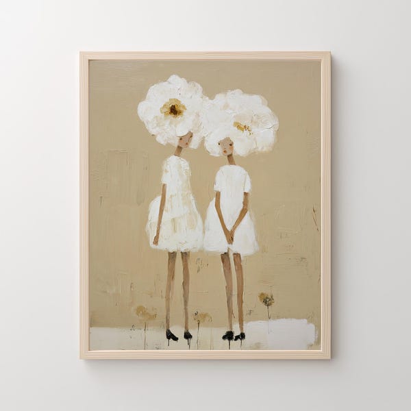 Flower Duo Art Print - Etsy
