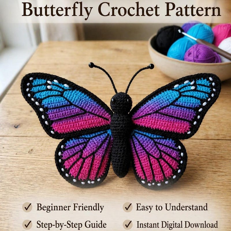 Monarch Wings Crochet - Etsy