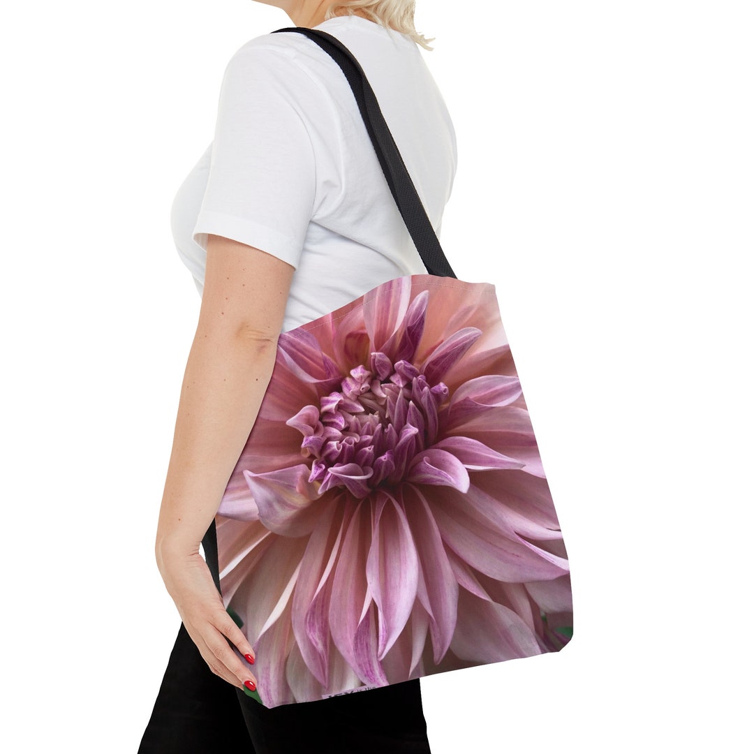 Floral Tote Bag: Dahlia 'cafe Au Lait' - Etsy