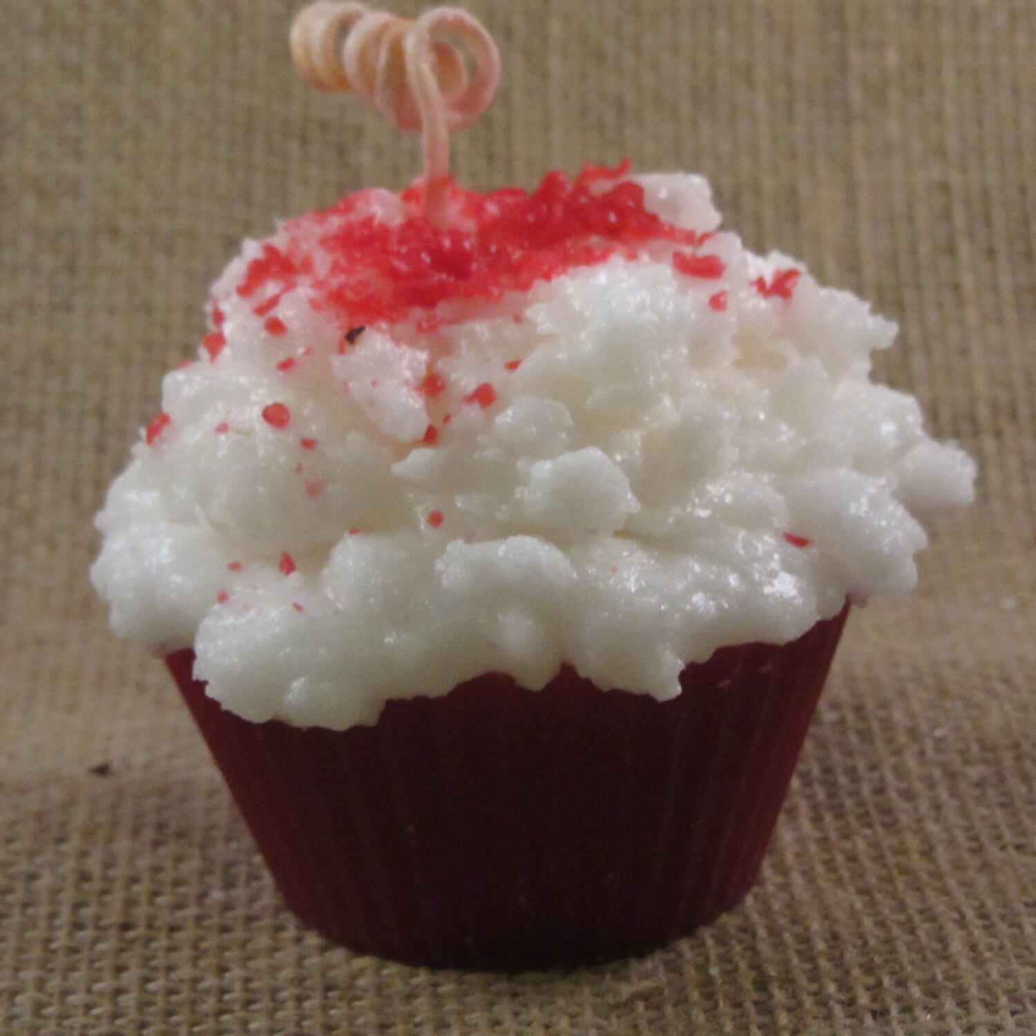 Red Velvet Cupcake Candle - Etsy