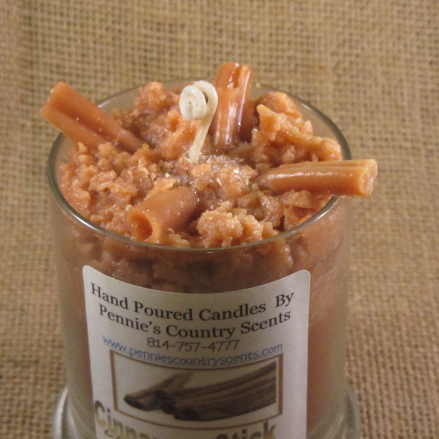 Cinnamon Stick Jar Candles - Etsy