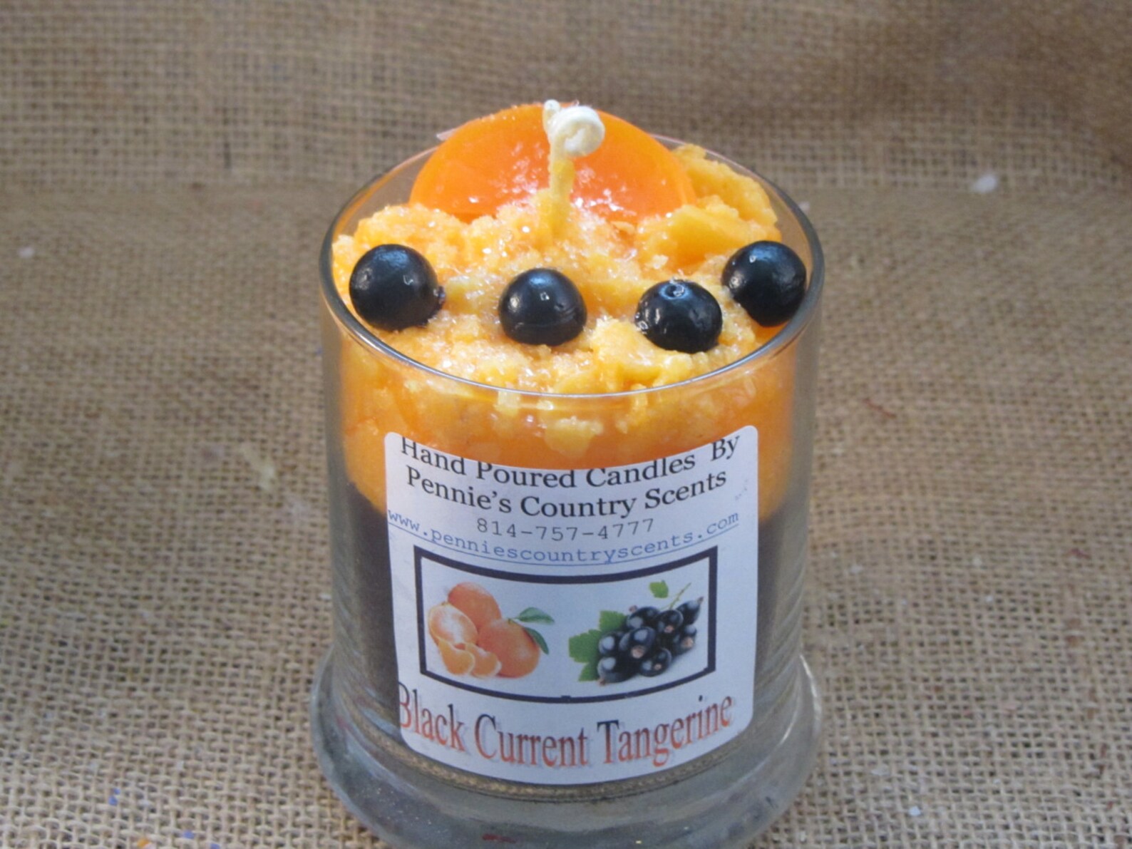 Black Current Tangerine Gourmet Scented De-light Candle - Etsy