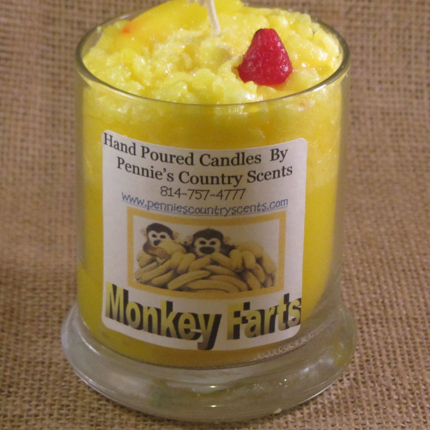 Monkey Farts Gourmet Scented De-lights Candle - Etsy