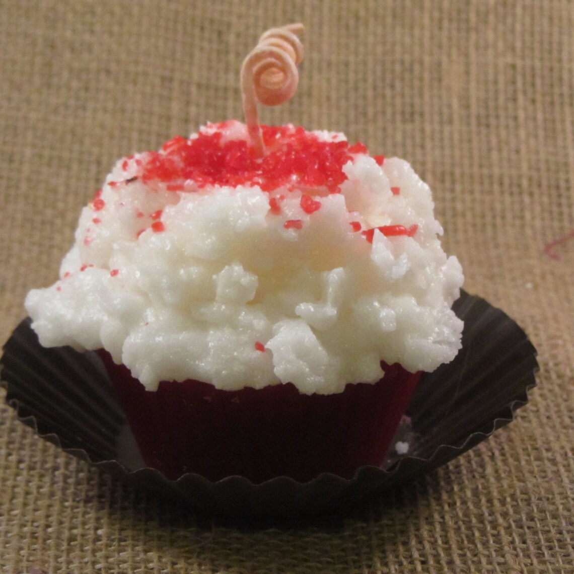 Red Velvet Cupcake Candle - Etsy