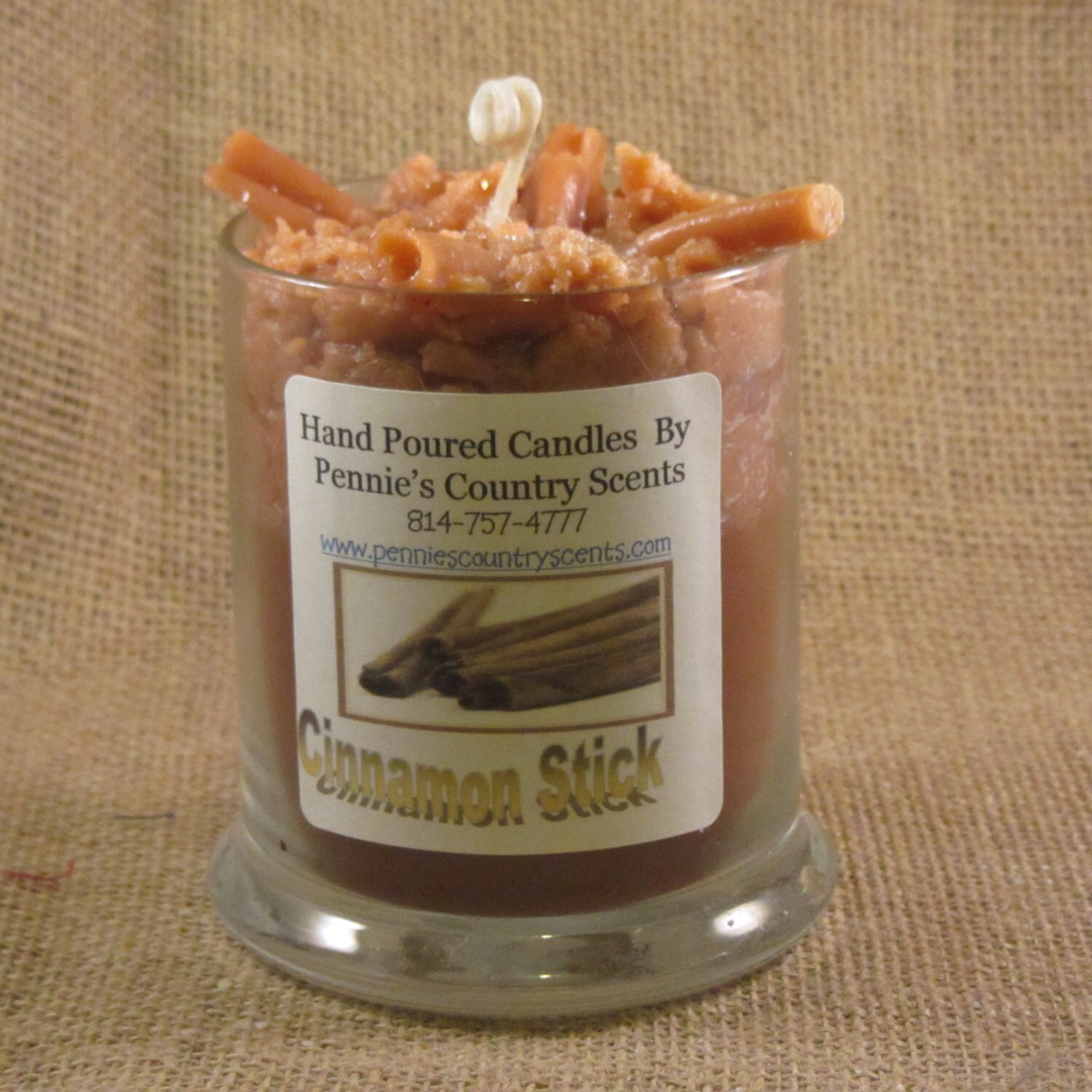 Cinnamon Stick Jar Candles - Etsy