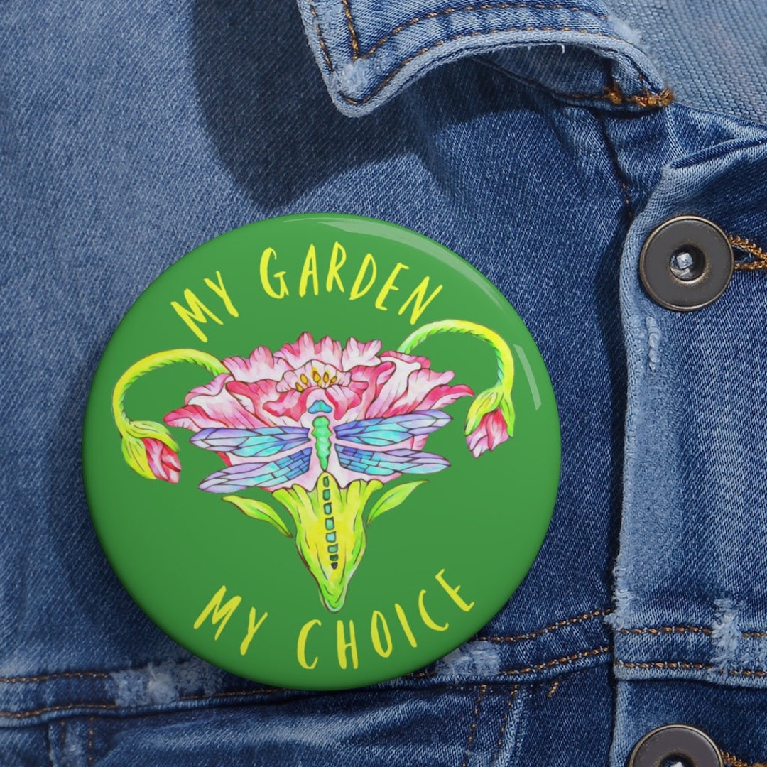 Reproductive Rights Pin With Floral Uterus, Activist Accessory - Etsy