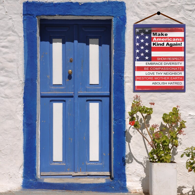 Make America Kind Again Large Garden or House Banner Flag, Progressive ...
