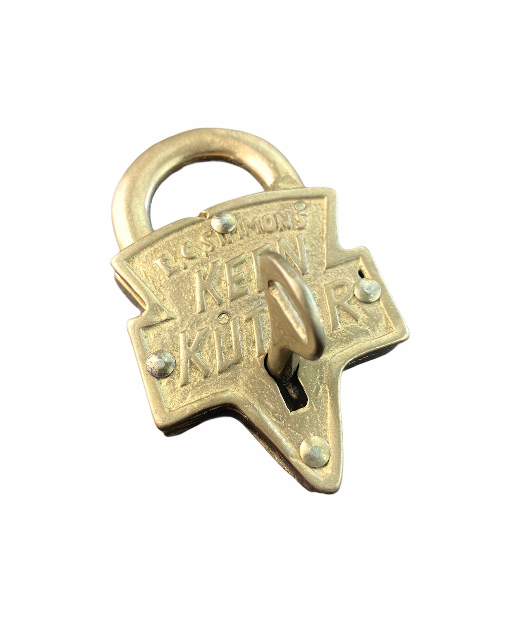 Keen Kutter Solid Brass Vintage Padlock Working Antique Lock With Key ...