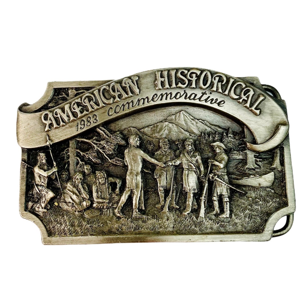 1983 American Historical Commemorative US History Belt Buckle by ...