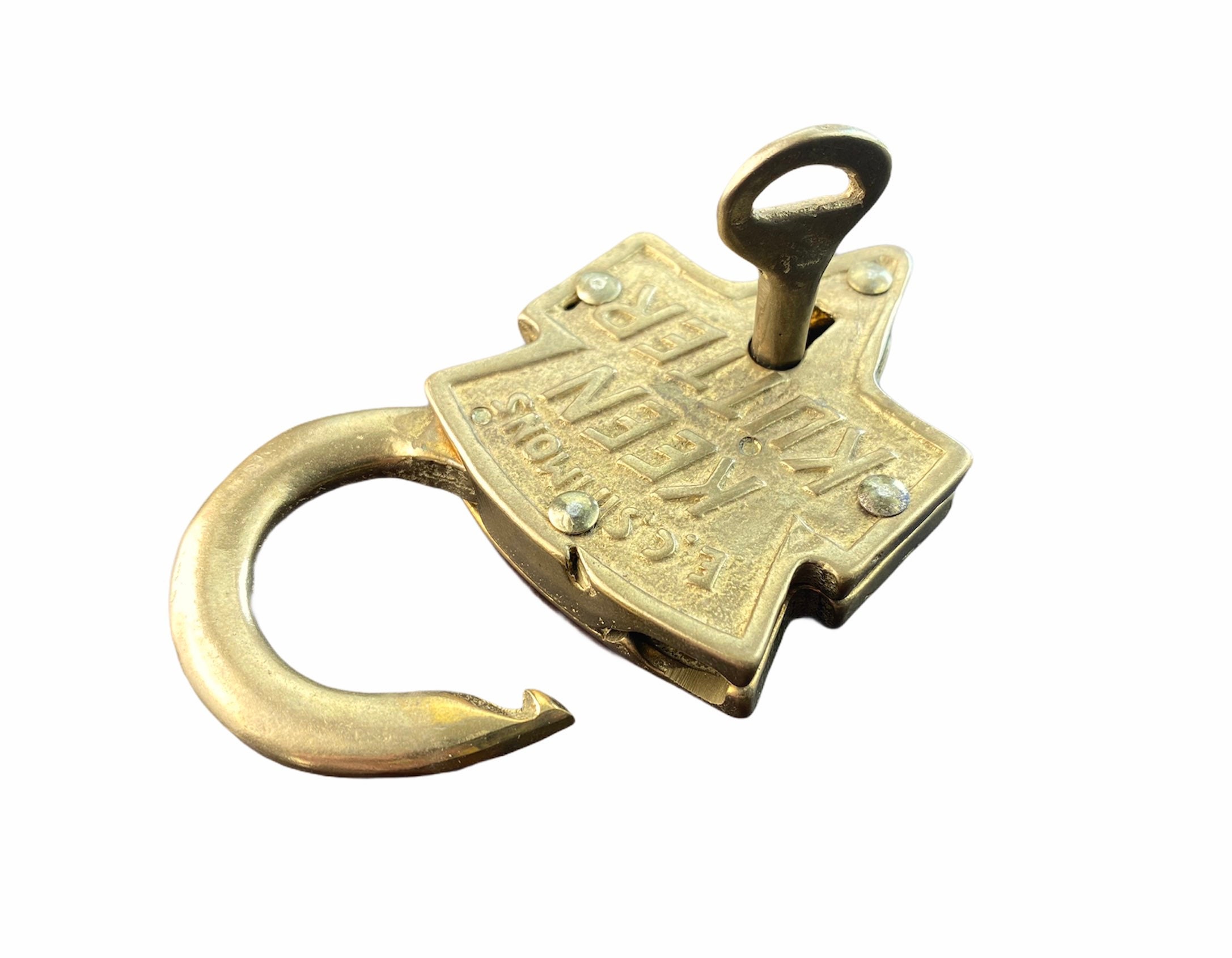Keen Kutter Solid Brass Vintage Padlock Working Antique Lock With Key ...