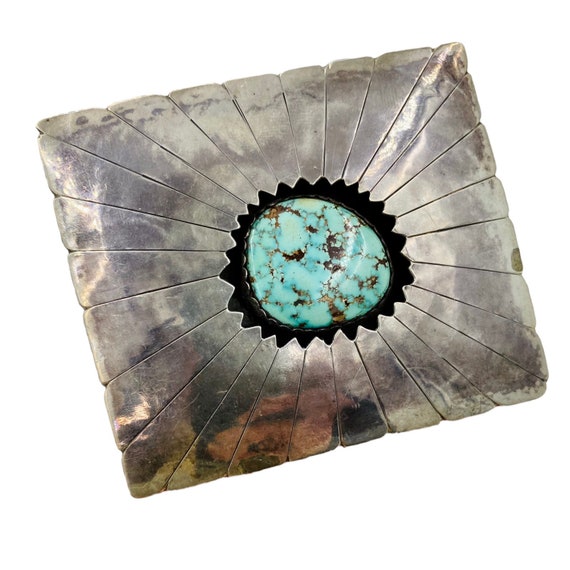 Rare Navajo Shadow Box 3D Concho Scalloped belt buckl… - Gem