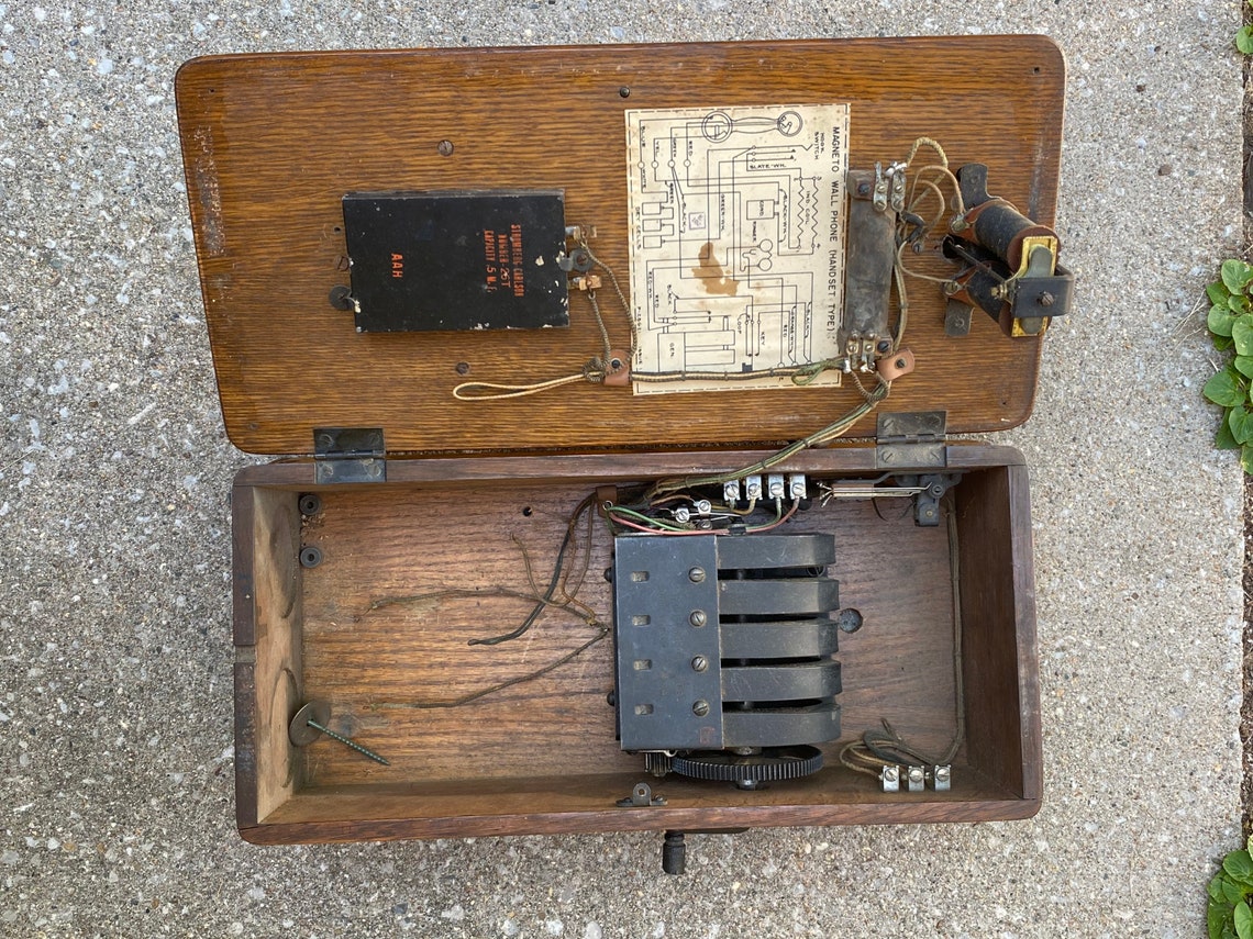 Rare Antique 1930s STROMBERG CARLSON Model Wood Wall Phone, 5 Bar ...