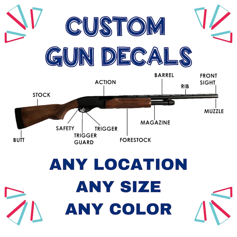 Firearms Vinyl Decals - Etsy