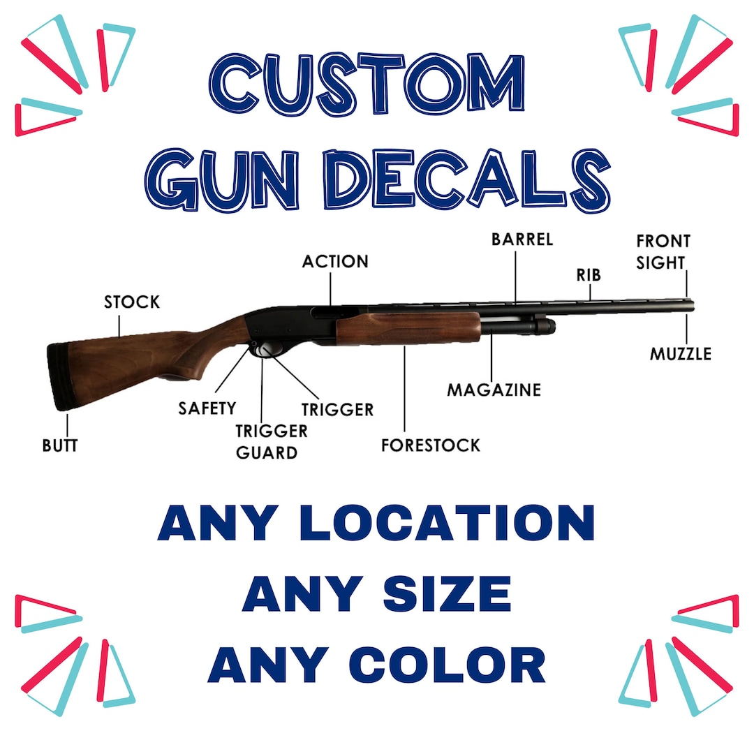 Custom Gun Decals - Etsy
