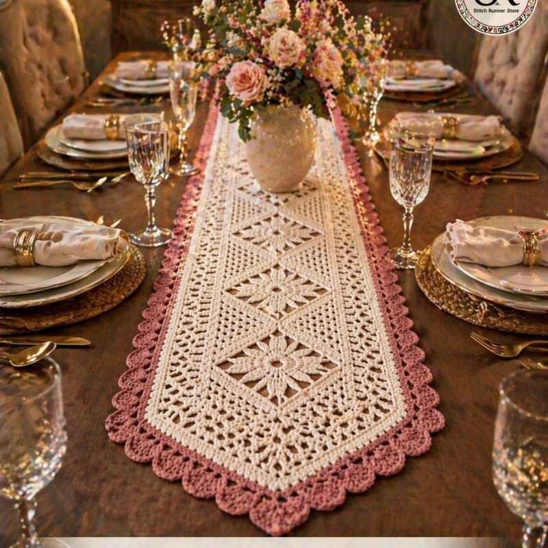 Table Pink Runner - Etsy UK