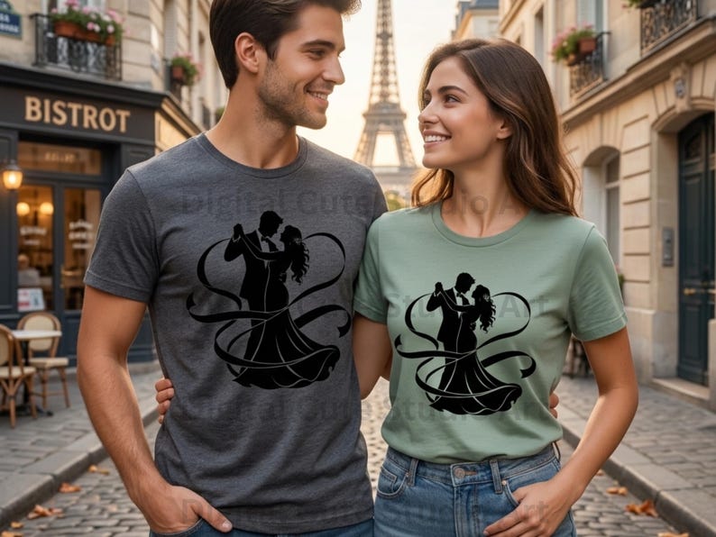 Wedding Couple Dancing SVG Bundle, Bride Groom Silhouette PNG, Love ...