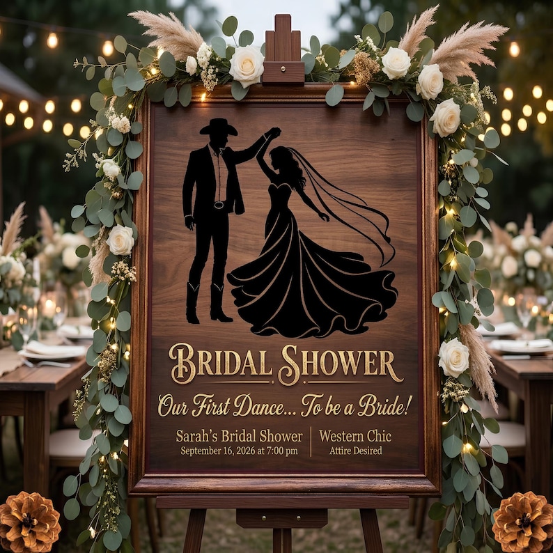 Cowboy Wedding Dance SVG, Western First Dance Silhouettes (digital ...