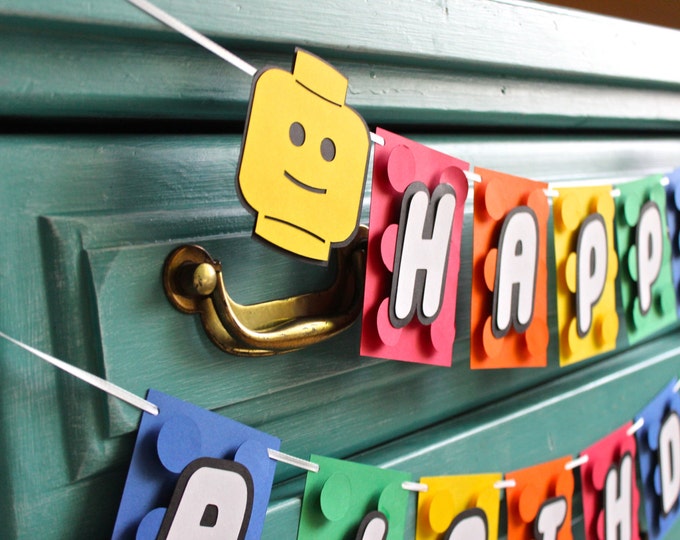 Lego Birthday Banner - Etsy