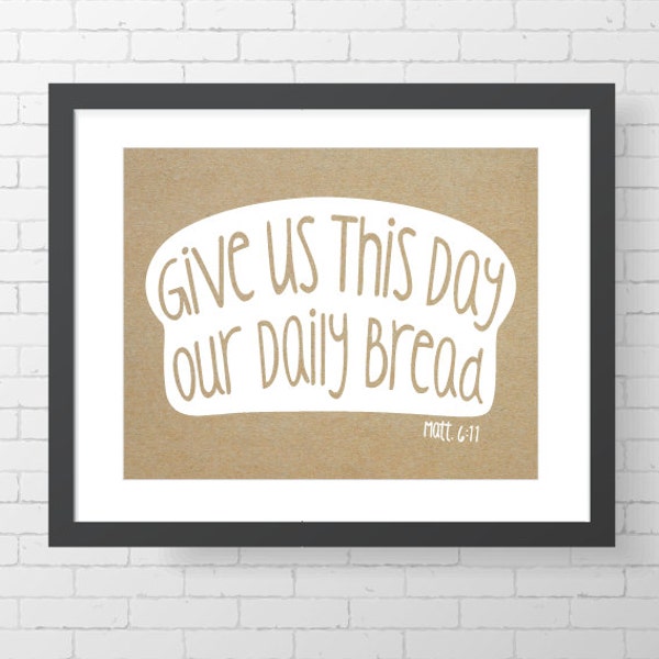 Daily Bread Print - Etsy