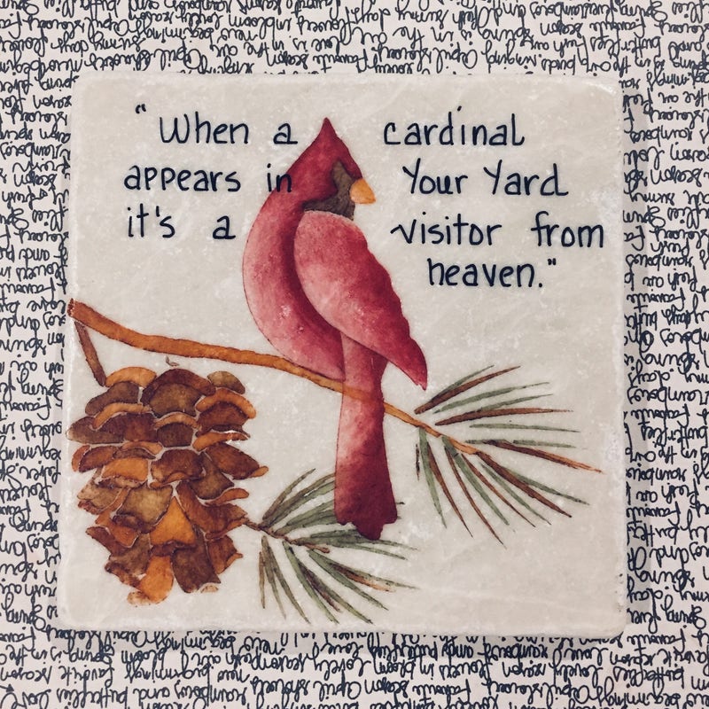 Cardinal Memorial Stone - Etsy