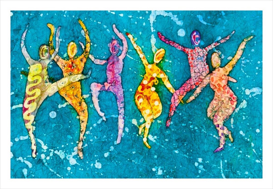 Dancer Watercolor Batik Painting, Fine Art, Prints - Etsy