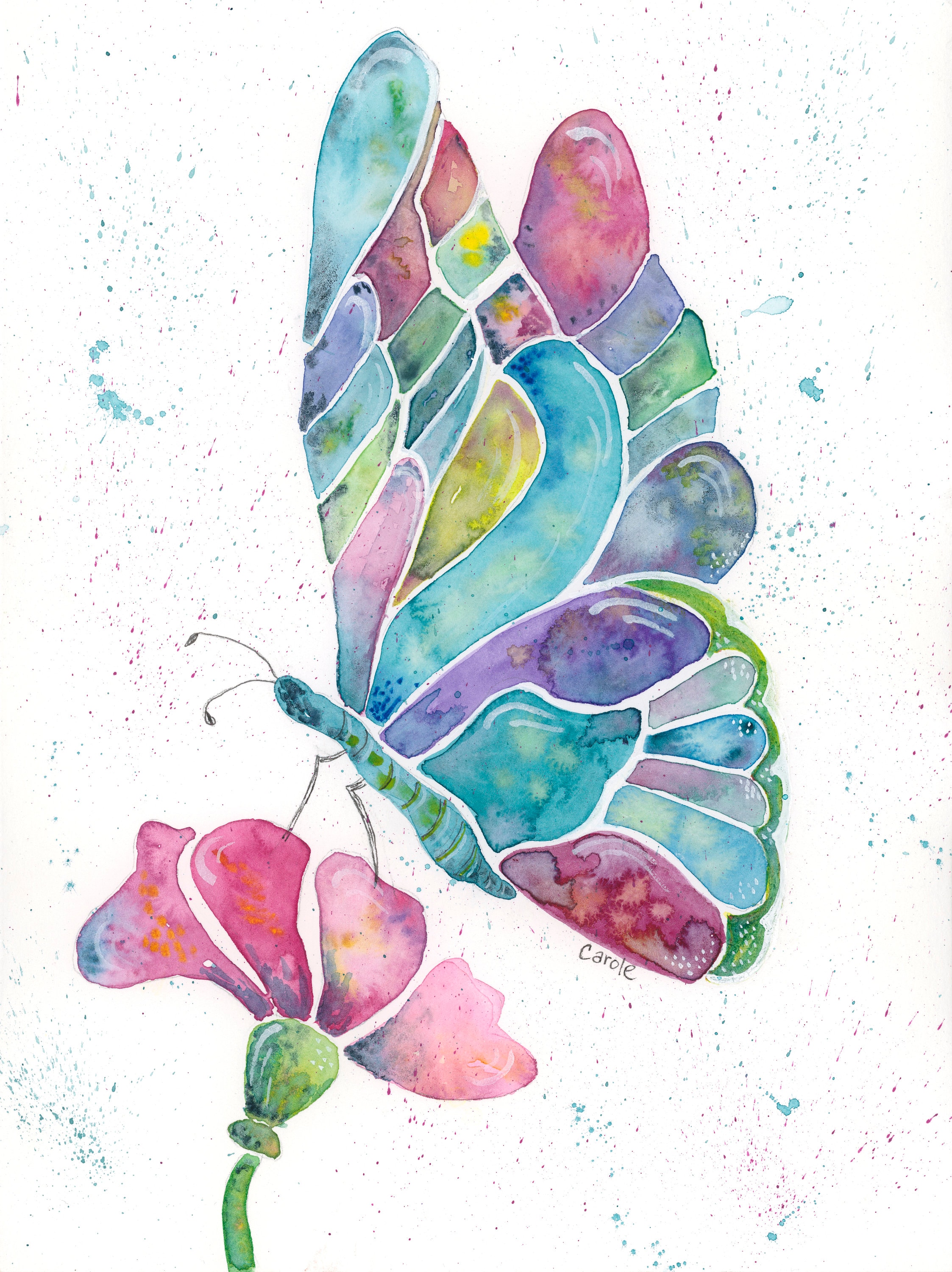 Watercolor Paintings Of Butterflies