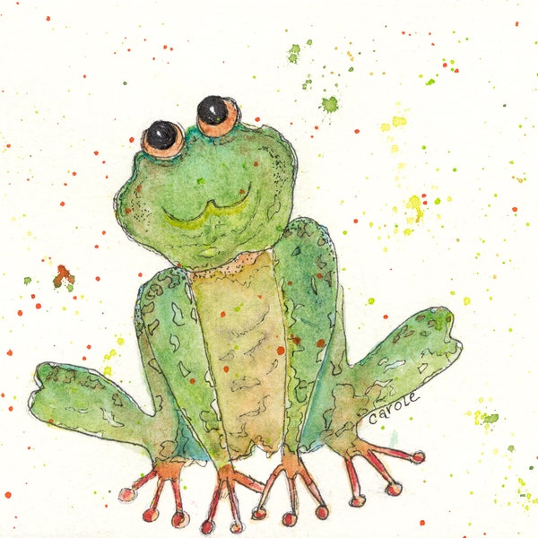 Whimsical Frog - Etsy